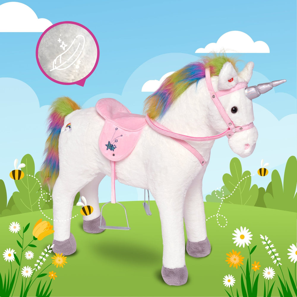 Pink Papaya Plüschpferd XXL RAINBOW 75 cm