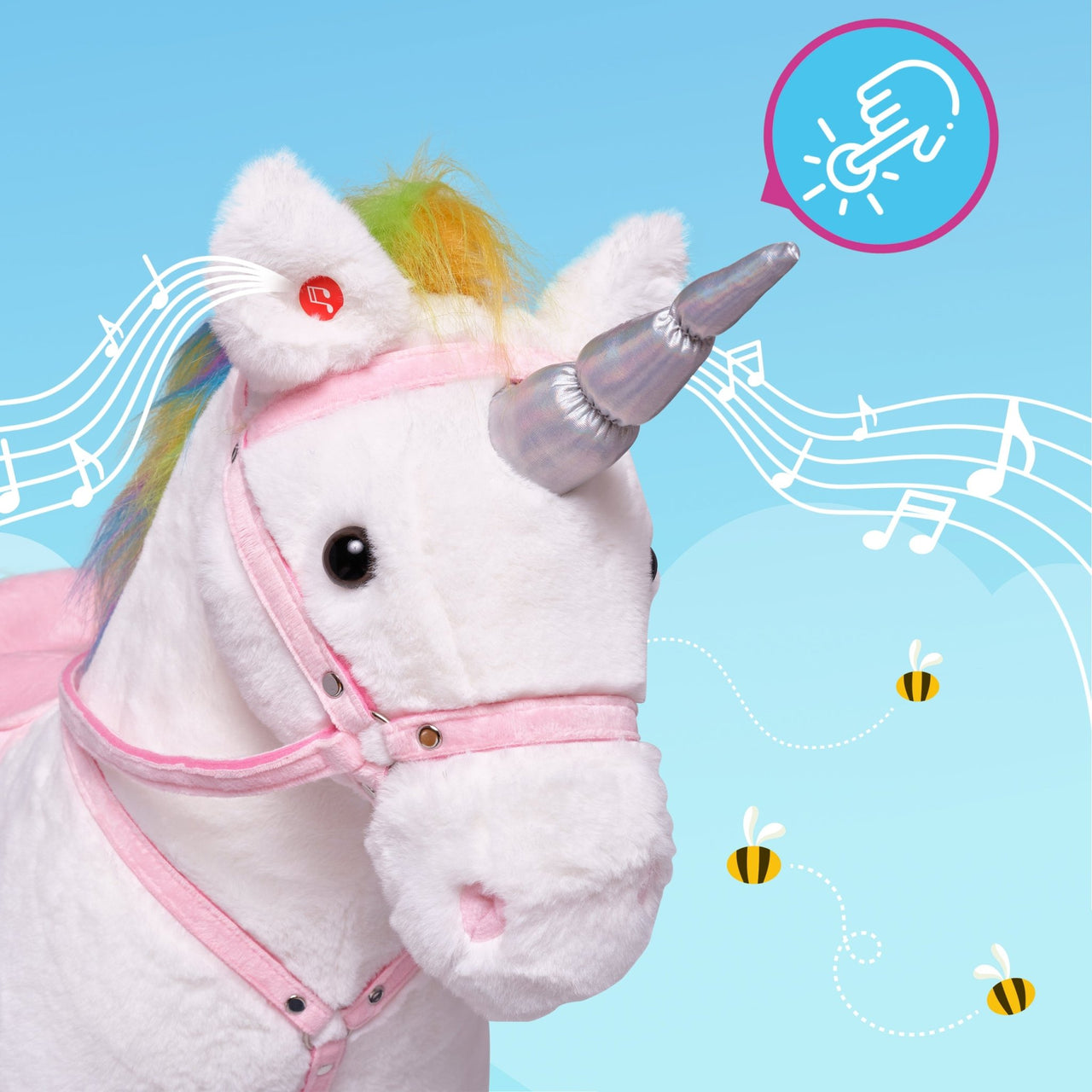 Pink Papaya Plüschpferd XXL RAINBOW 75 cm – Pink Papaya Toys